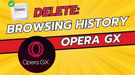 How To Find And Delete Opera Gx History Browsing History Easy Method Youtube