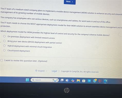 Which Deployment Model For Mdm Provides The Studyx