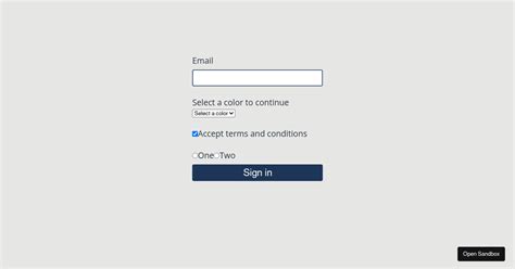 Unform Web Examples CodeSandbox