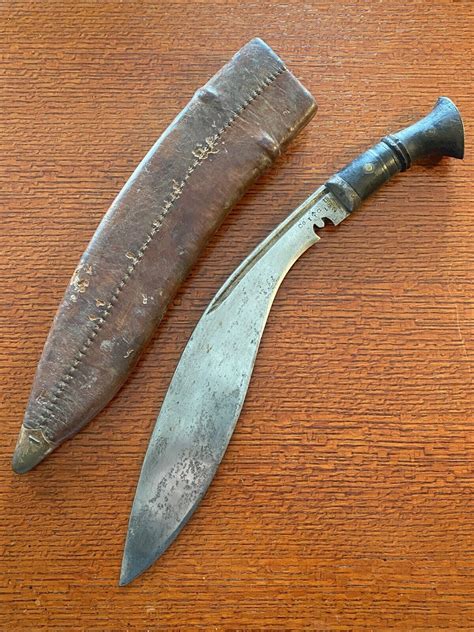 Original British Gurkha Ww1 Ww2 Kukri Fighting Knife 1918 And Sheath