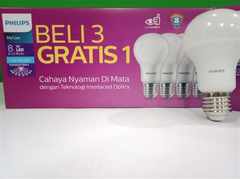Jual Lampu Philips Led Bulb Pack Isi Pcs W Bohlam Led Watt