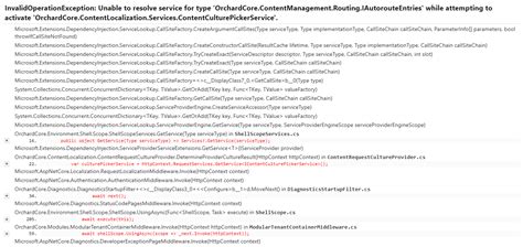 Enable Content Culture Picker Error · Issue 5833 · Orchardcmsorchardcore · Github