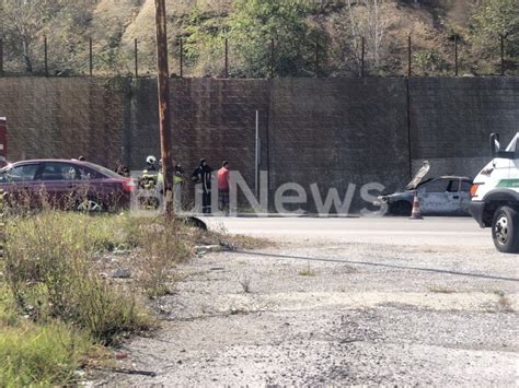 От последните минути Кола гори на АМ „Хемус“ преди София задръстването и в двете посоки е