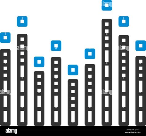 Graphic Equalizer Icon Editable Bold Outline With Color Fill Design