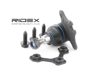 Ball Joint RIDEX Front Axle Both Sides Lower With Fastening Material