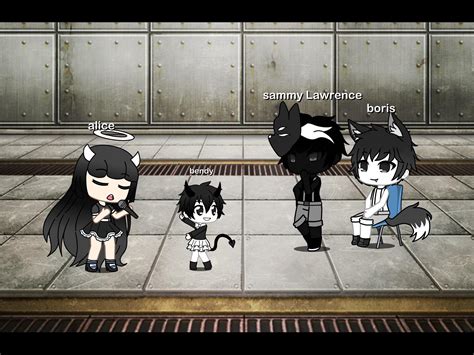 Alice Angel Basis Sammy And Bendy As Gacha Life Characters R