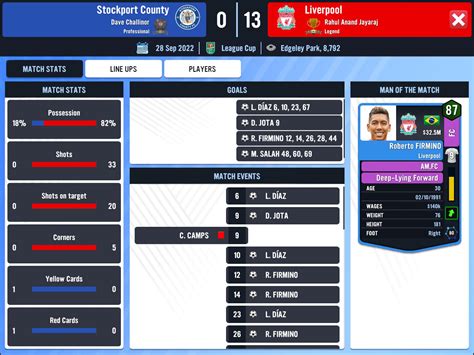 Roberto Firmino 5 Goals 1 Assist In 1 Match 🤯 Rsoccermanager
