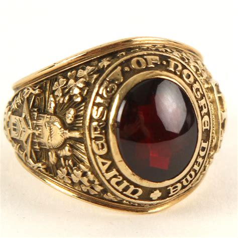 Lot Detail 1953 Notre Dame Fighting Irish Class Ring