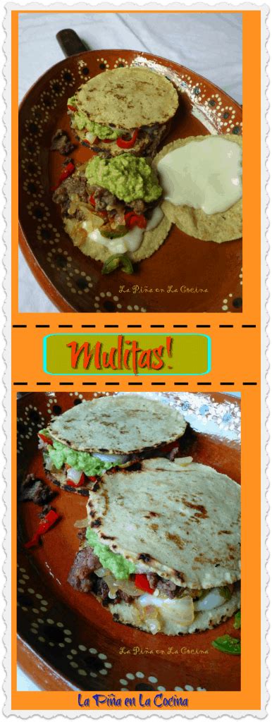 Mulitas De Carne Asada~quesadilla Stacked Taco La Piña En La Cocina
