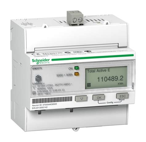 A MEM Schneider Electric Schneider Electric Phase LCD Energy Meter Type Electronic