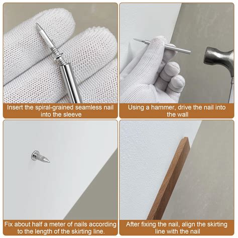 Double Headed Nails 500 Double Head Skirting Nails Invisible Hidden Fasteners With