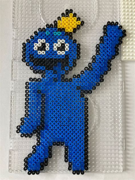 Roblox Rainbow Friends Monster Blue In 2023 Easy Perler Beads Ideas