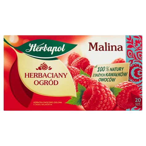 Herbapol Herbaciany Ogród Malina Herbata owocowo ziołowa 54 g 20