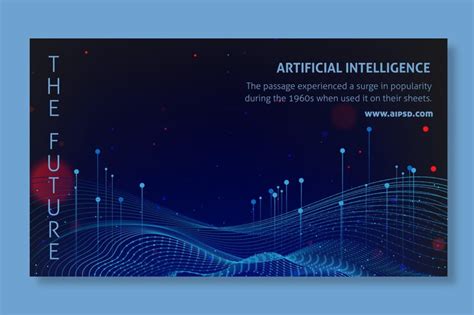 인공 지능 배너 템플릿 무료 벡터