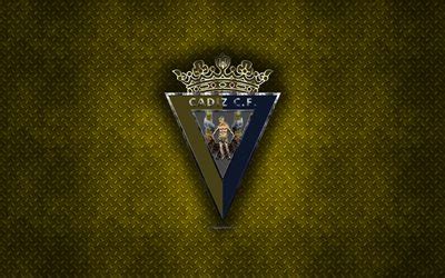 Descargar fondos de pantalla Cádiz CF club de fútbol español de metal