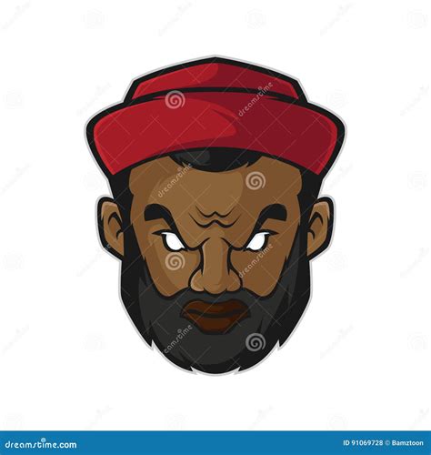 Hip Hop Head Logo Template Stock Vector Illustration Of Sing 91069728