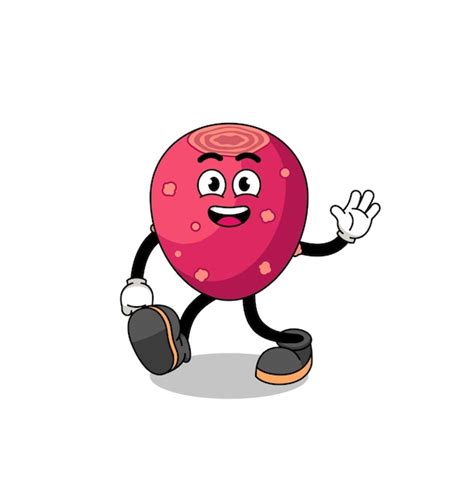 Premium Vector Prickly Pear Cartoon Walking