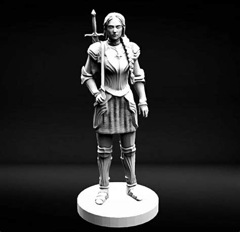 Stl File Young Elven Lady Galadriel 🧝・3d Print Object To Download・cults