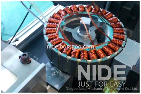 Double Station Wheel Motor Stator Slot เครองใสกระดาษ คณภาพสง Double Station Wheel Motor