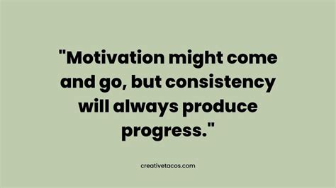 Motivation Consistency Discipline