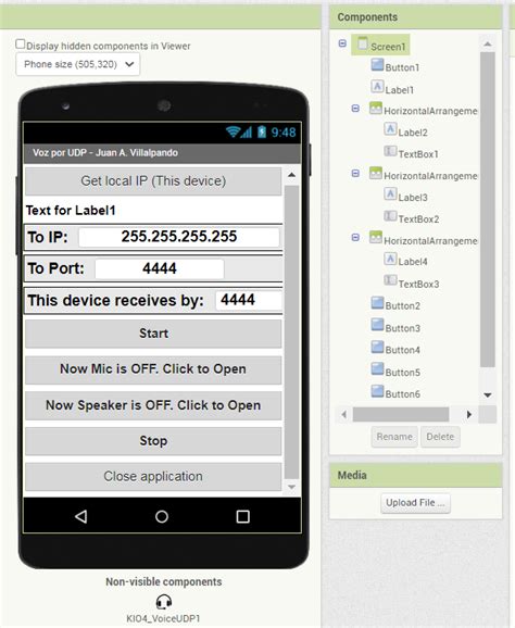 extension udp audio chat voice wifi send sound over udp