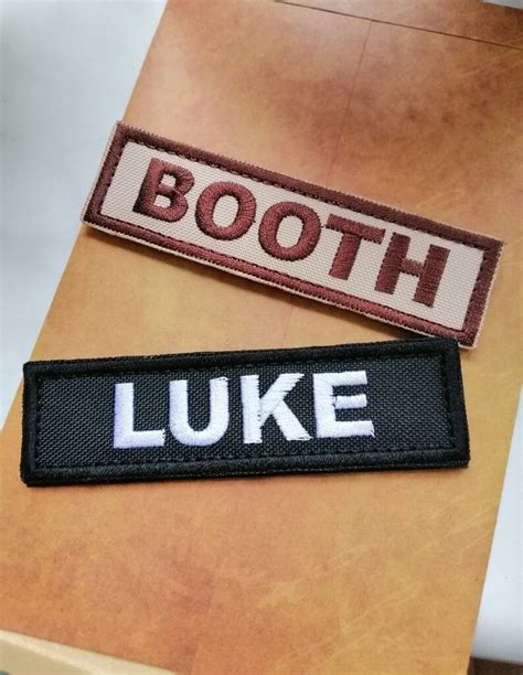 Custom Embroidered Patch With Hook And Loop Fasteners Or SEW Etsy