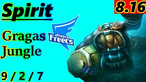 Spirit As Gragas Jungle S Patch KR Challenger Full Gameplay YouTube