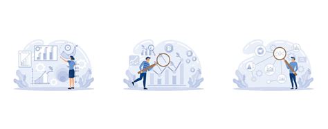 Premium Vector Technical Trader Analyzing Stock Chart Crypto Market Analysis Technical