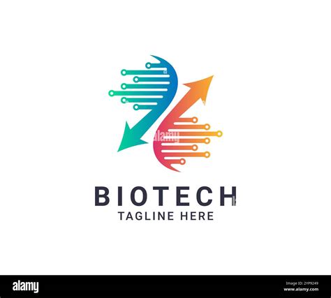 Biotech Development Logo Icon Vector Template Design For Healthcare And