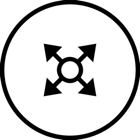 Move Arrows Circular Outlined User Interface Gesture Icons