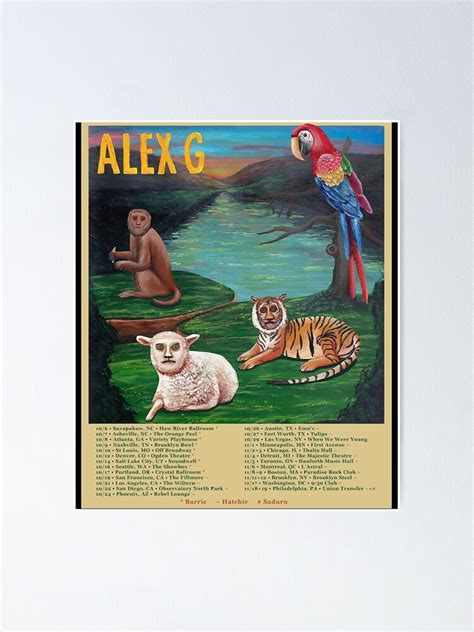 First Day Of Alex G Vintage Style Art Poster For Sale By