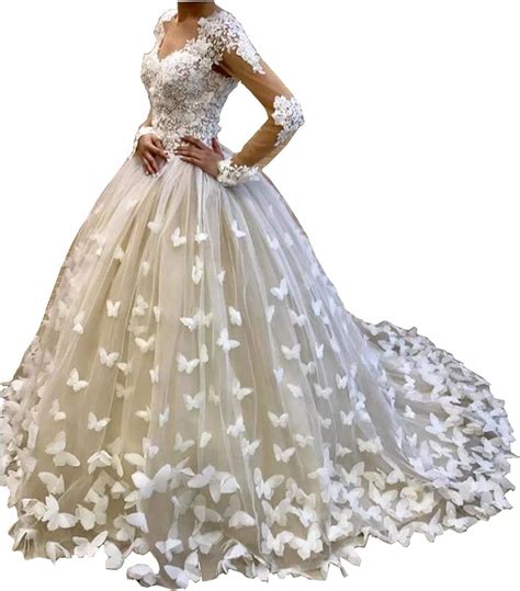 Lace Butterfly Wedding Dress