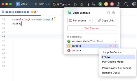 Getting Started With Code With Me Webstorm Documentation