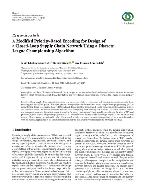 Pdf A Modified Priority Based Encoding For Design Of A Closed Loop