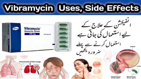 Vibramycin 100mg Capsule Uses Acne Pimples Doxycycline Antibiotic Uses Youtube