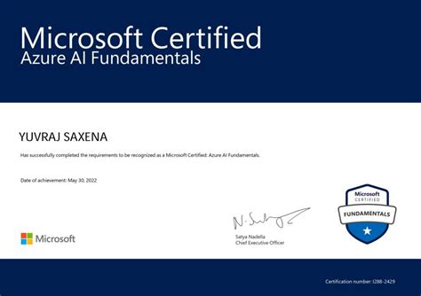 Yuvraj Saxena On Linkedin Azure Azureaifundamentals Microsoft Ai