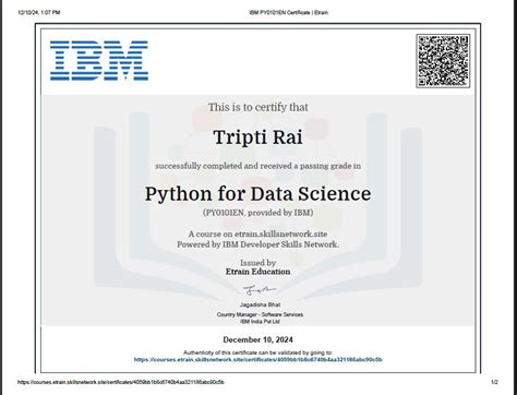 Datascience Pythonfordatascience Python Ibm Tripti Rai