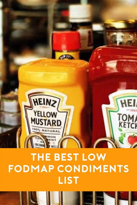 The Best Low Fodmap Condiments List Fodmap Low Fodmap Fodmap Recipes