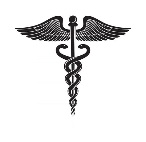Medical Caduceus Symbol Design Illustration Vector Eps Format