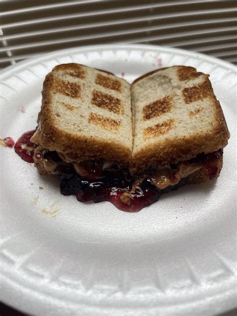 Pbandj With Sliced Bananas Made In Waffle Maker Rinawafflemaker