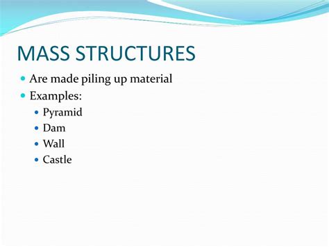 Mass Structure