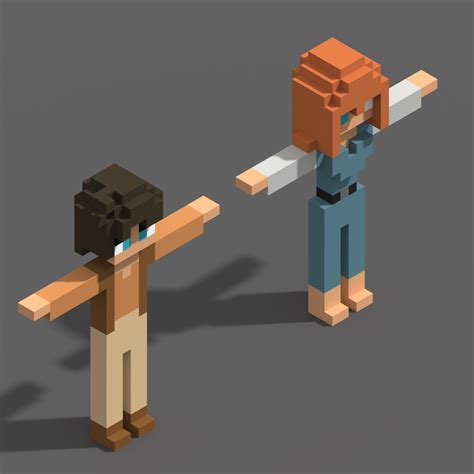 Voxel Character Models Vox OpenGameArt Org