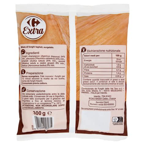 Carrefour Extra Misto Di Funghi A Cubetti Surgelati 300 G Carrefour