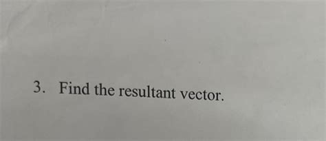 Solved Find The Resultant Vector Chegg Com