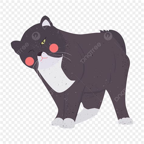 Cute Kitten Cartoon Png Cute Smiling Cartoon Kitten Cat Standing