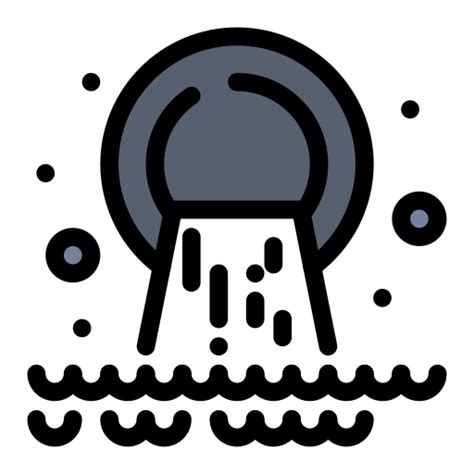 Sewage Flatart Icons Lineal Color Icon