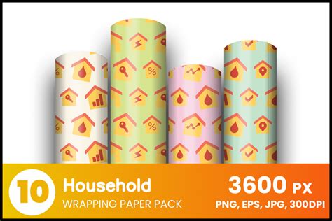 Household Wrapping Paper Graphic By Fromporto · Creative Fabrica