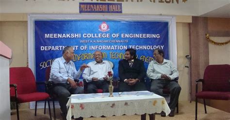Welcome To SQLServer MVP Blog Chieft Guest At Meenakshi Engineering