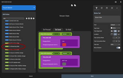 How To Create An OBS Start Stop Streaming Button In Touch Portal