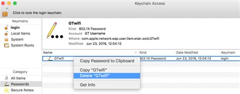 Removing Stored Passwords On Os X Technology Services Organization